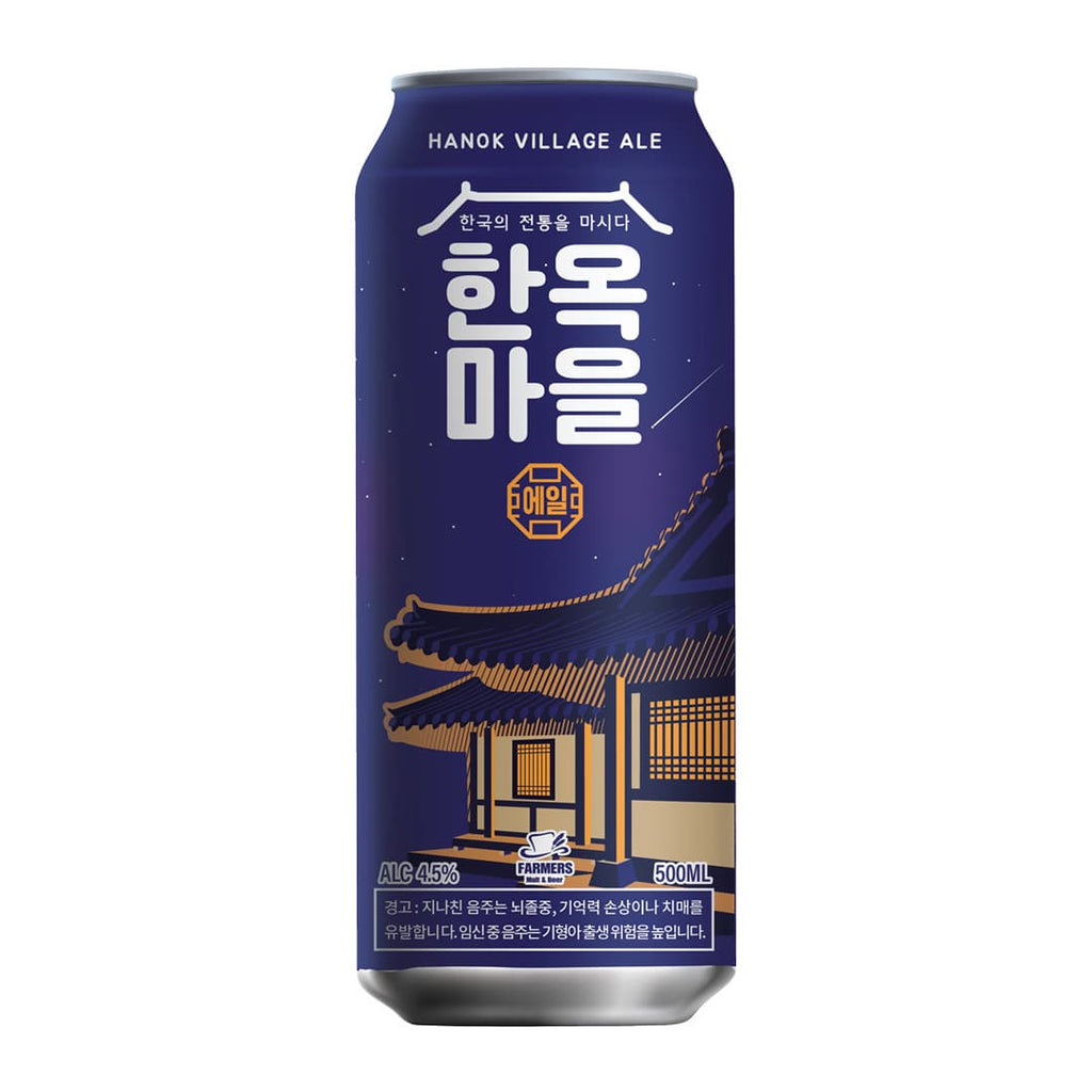 Hanok Village Ale 500ml | Korean Craft Beer 500g Hefeweizen Style