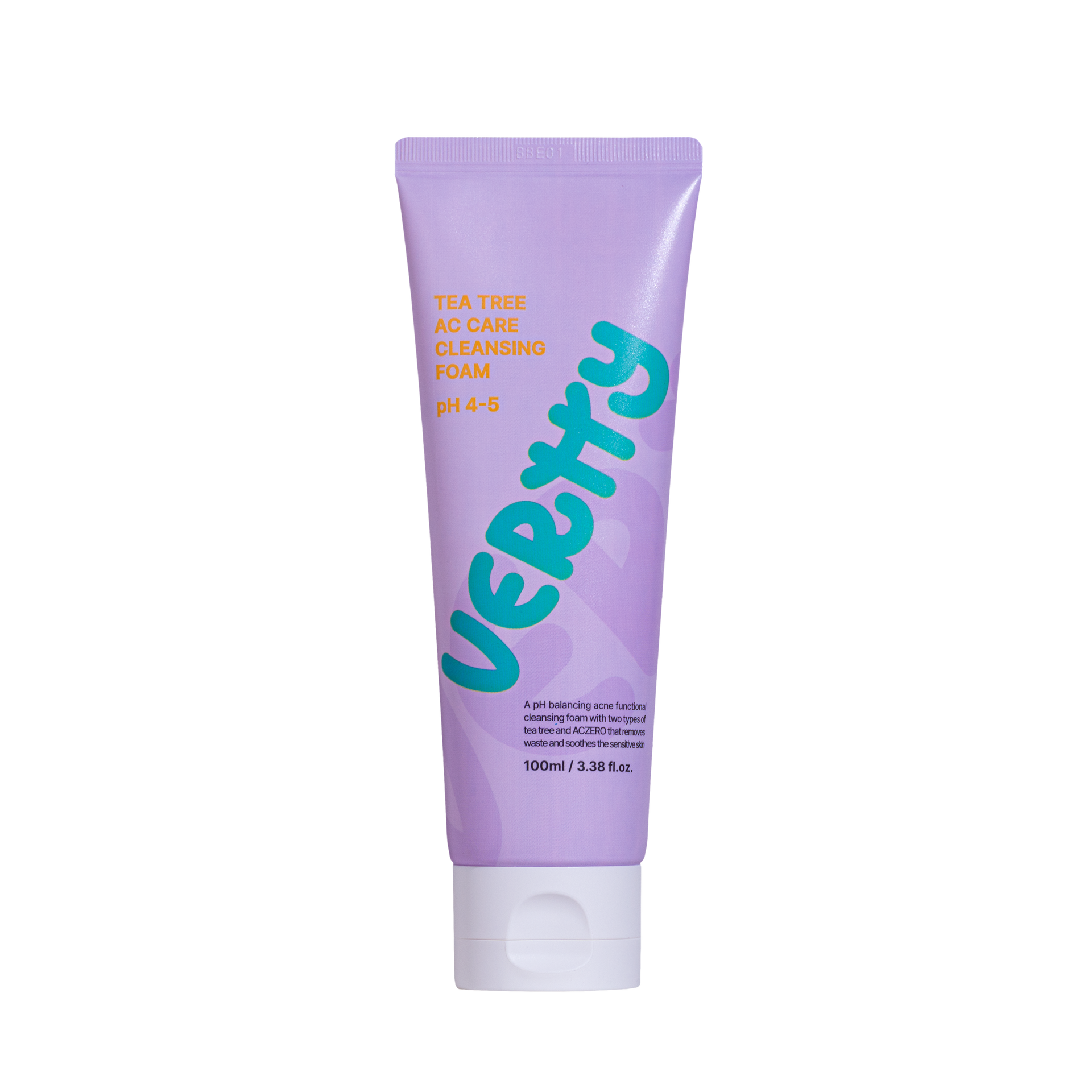 VERTTY TEE TREE AC Care Cleansing Foam 100ml / 3.38 fl.oz. | A pH bala ...